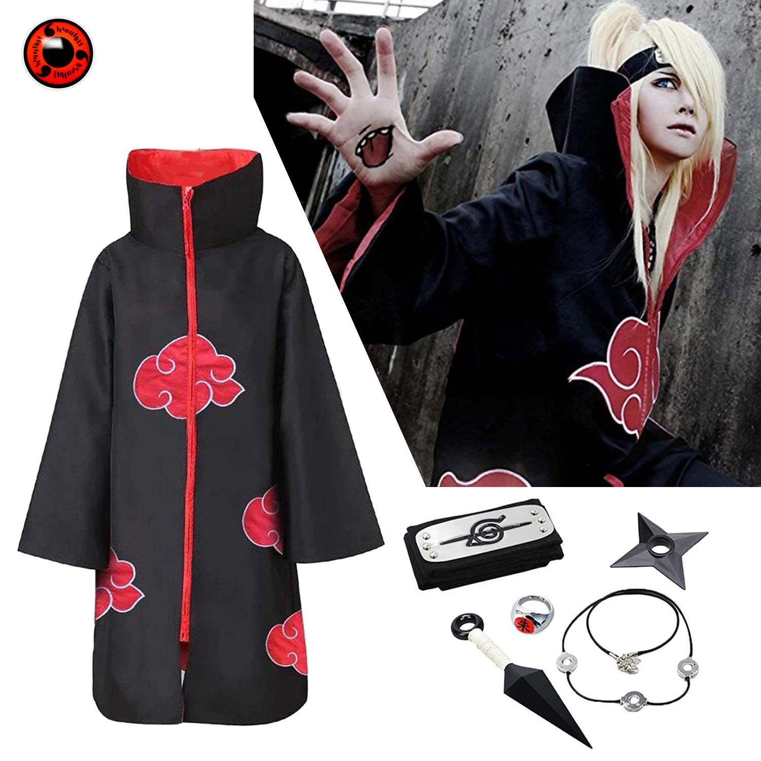 Naruto Akatsuki Cloak Sasuke Uchiha Cape Itachi Clothing