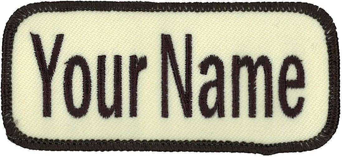 Amazon.com: Name Patch Uniform Work Shirt Personalized Embroidered Drk ...