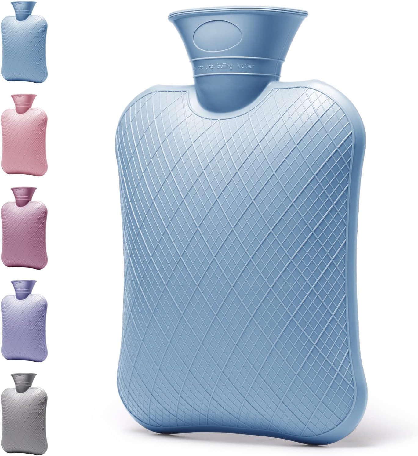 Amazon.com: SteadMax (2 Pack) Hot Water Bottles, 2 Liters/ 68oz Natural ...