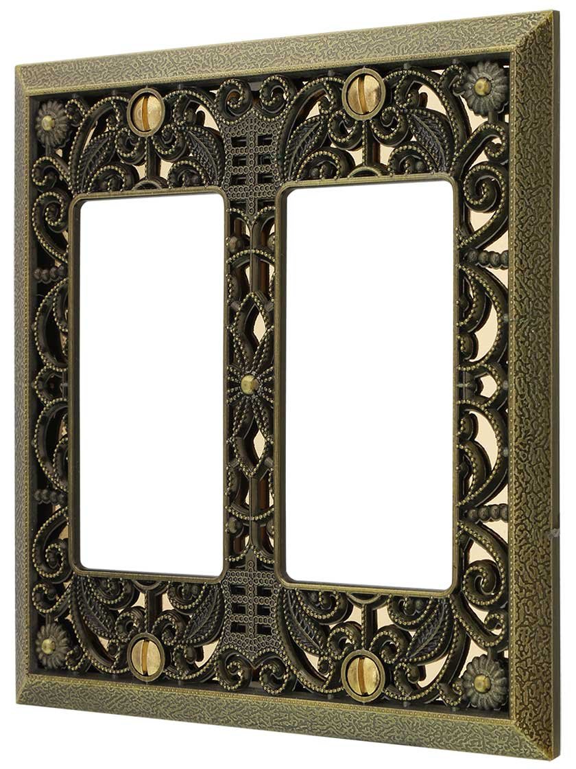Snapklik.com : Amerelle 65RRAB Filigree Wallplate