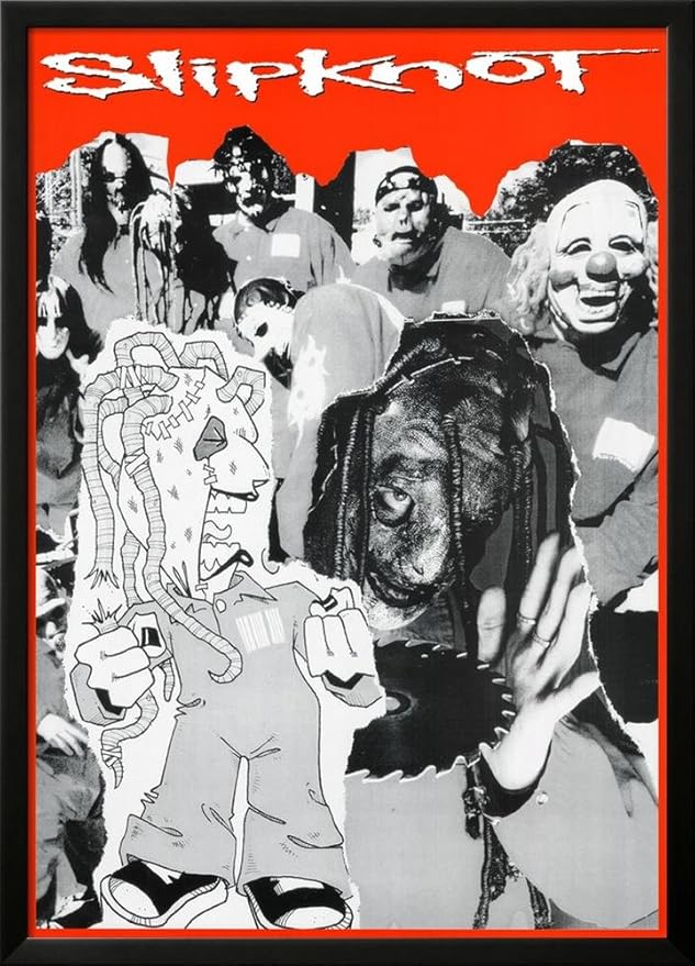 Amazon.com: Slipknot Collage Music Poster Print Lamina Framed Poster ...