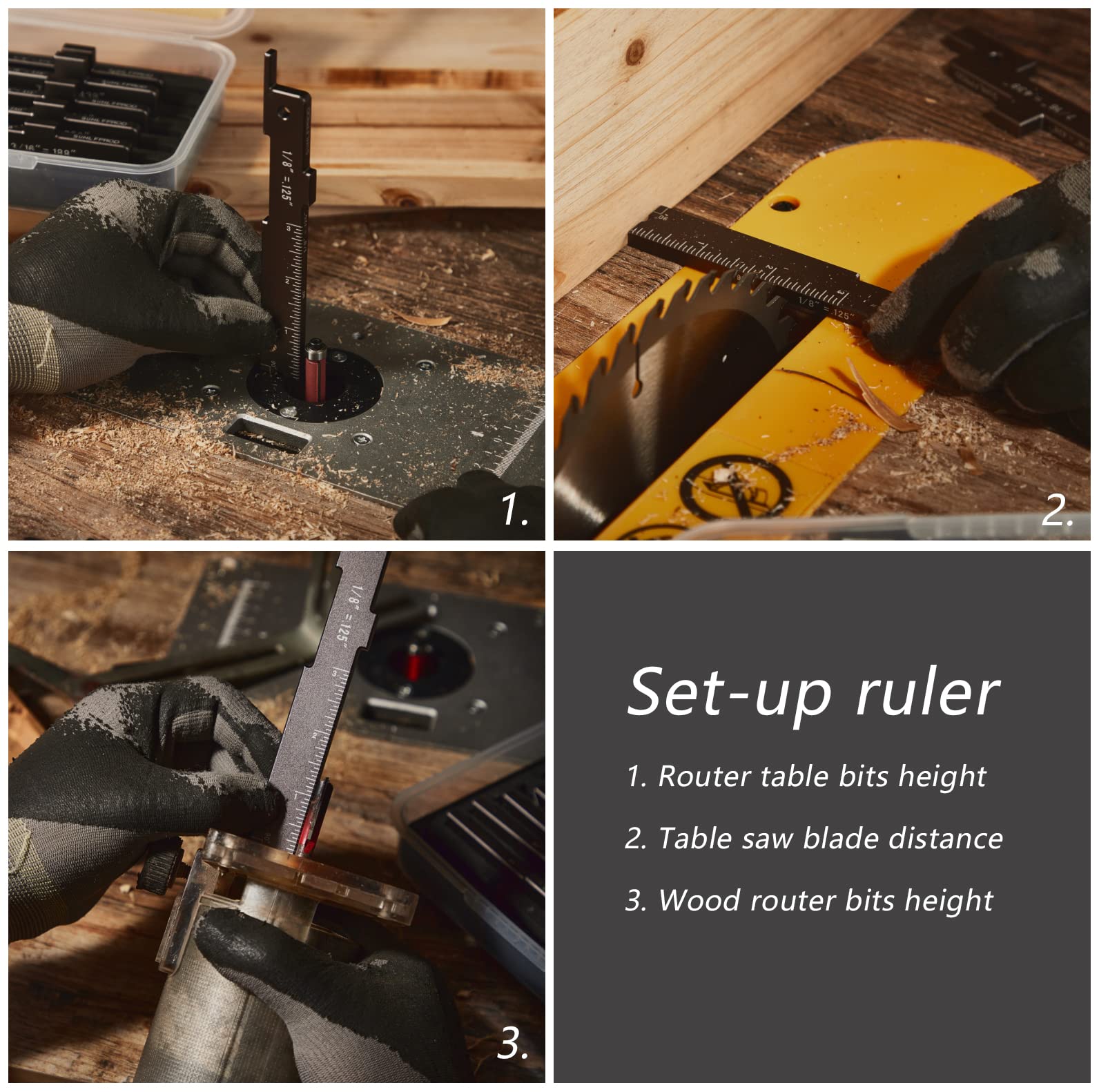 Snapklik.com : Router Table Setup Bars, Upgrade 7pcs Aluminum Precision ...