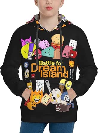 Amazon.com: Obpoewk BFDI-Battle for Dream-Island Kids' Hoodie 3d Print ...