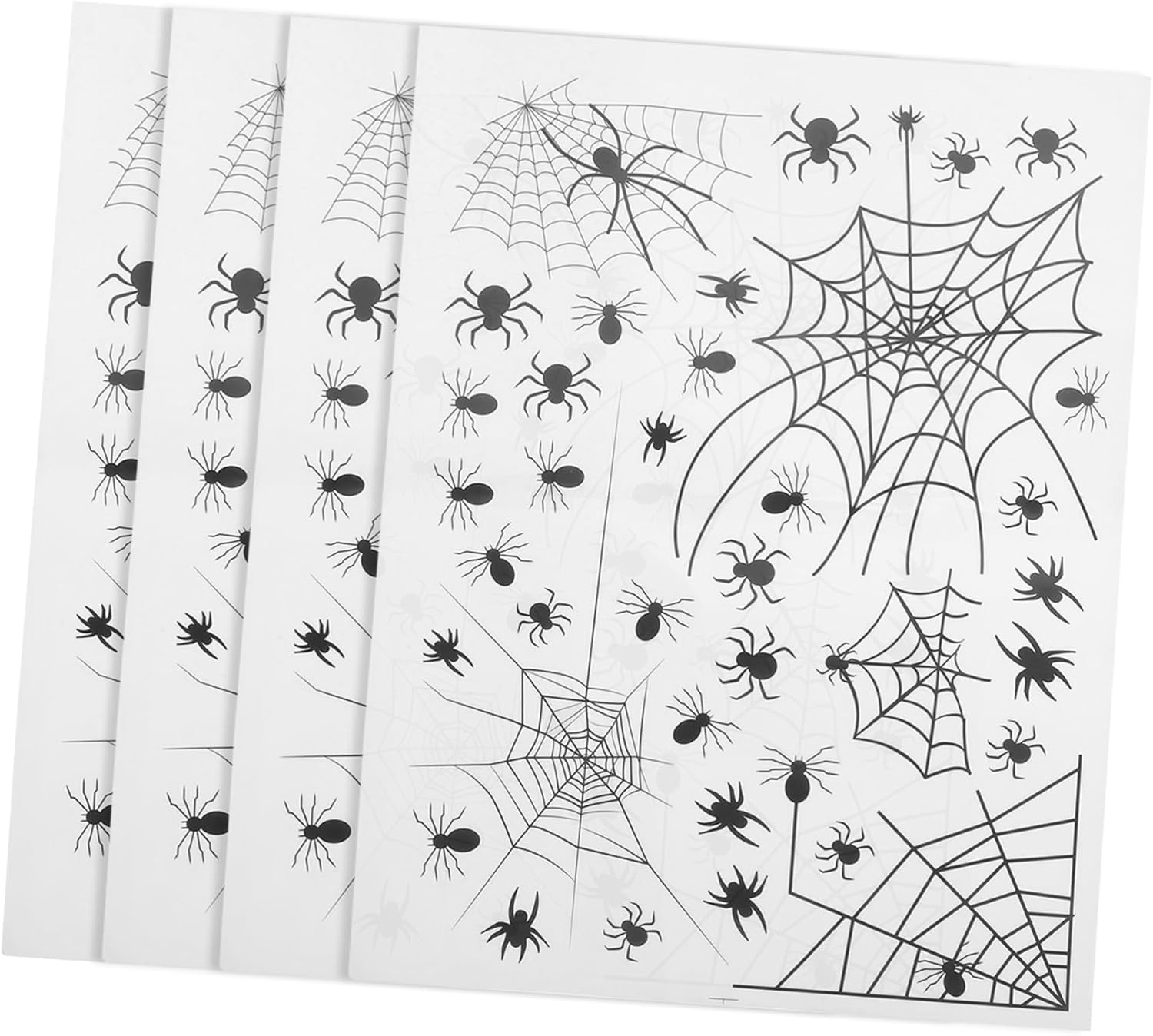 Amazon.com: 4pcs Spider Web Wall Sticker Halloween Scars Wall Horror ...
