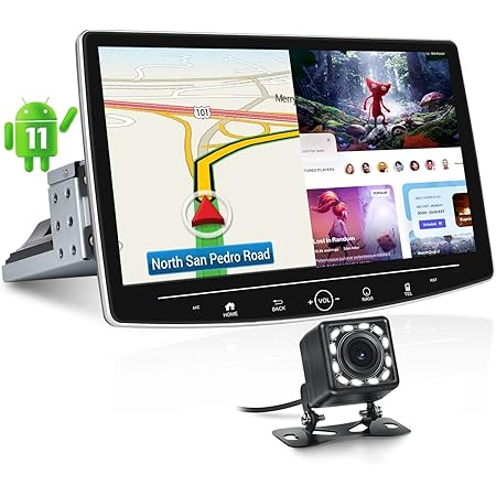 Amazon.com: Android 11 Car Radio Single Din Floating Touch Screen ...
