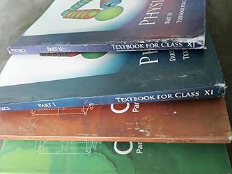 CLASS - 11 SET OF 5 BOOKS PCM ( PHYSICS 1 & 2 , CHEMISTRY 1 & 2 ...