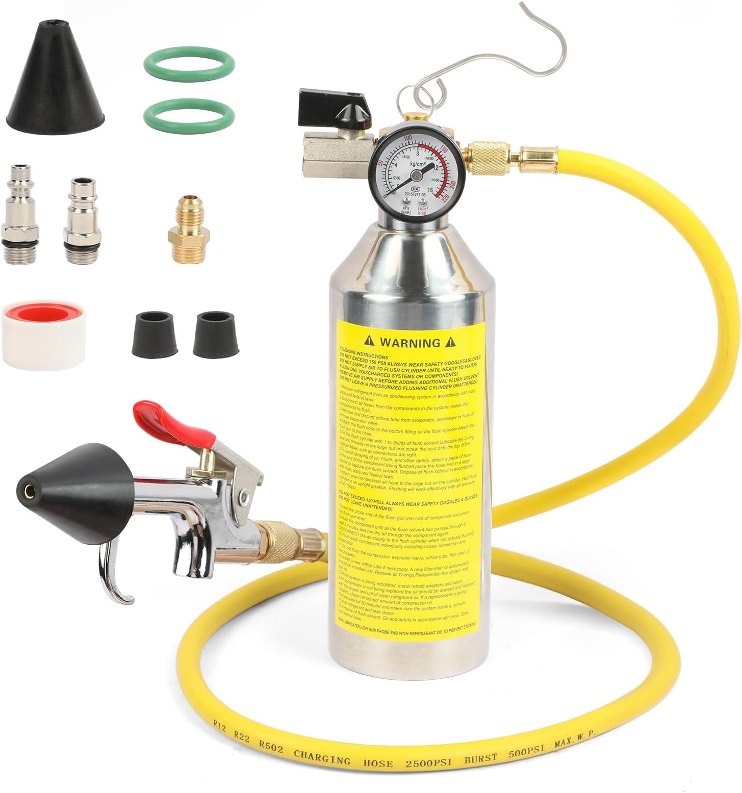 Amazon.com: YUANRI AC Flush Kit Home A/C Flush Tool Automotive A/C ...