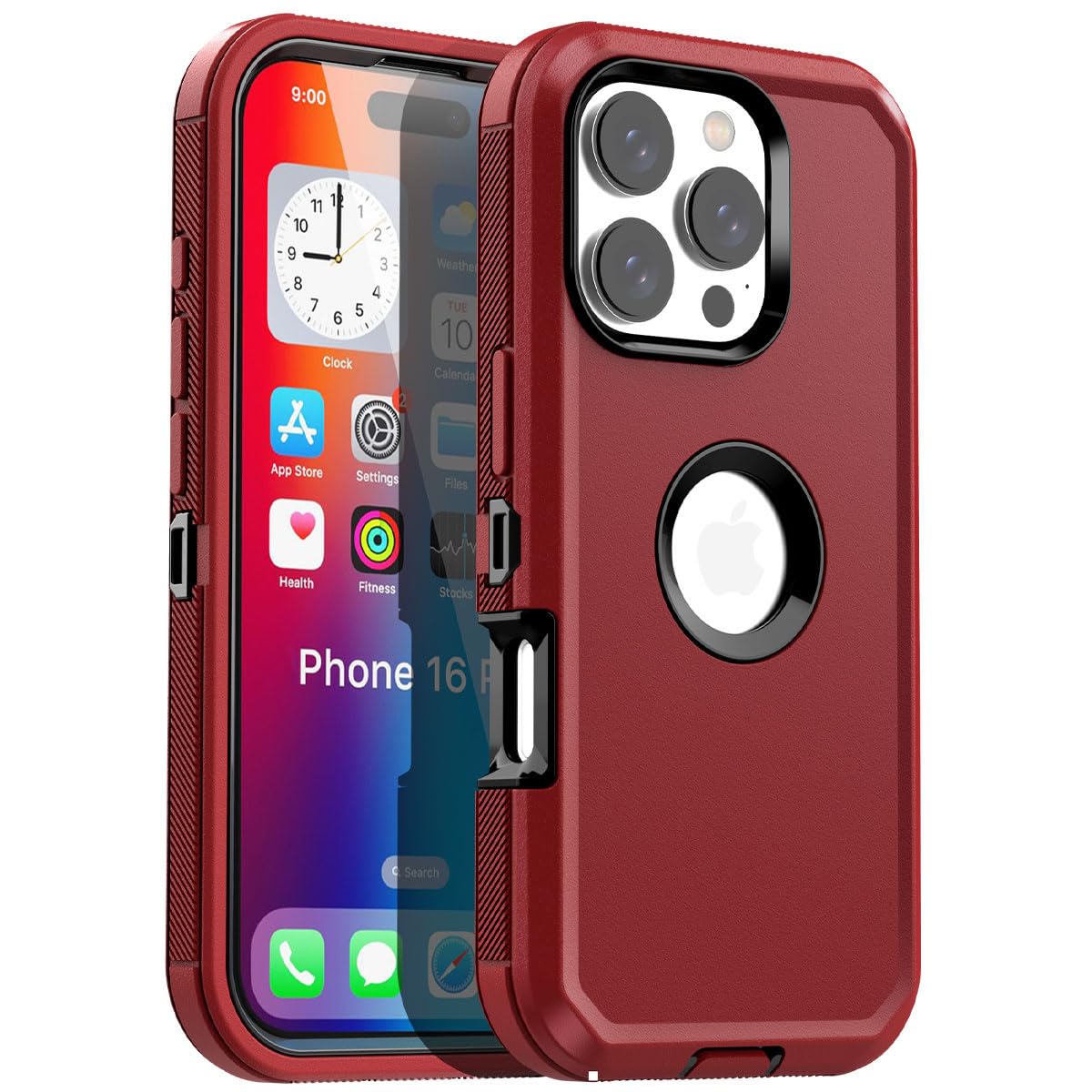 Amazon.com: AICase for iPhone 16 Pro Case,Heavy Duty Drop Protection ...