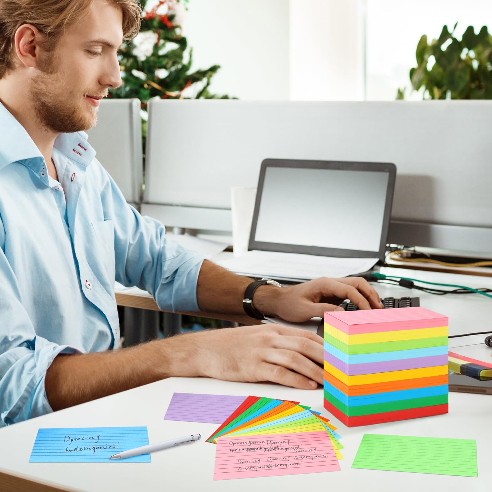 Snapklik.com : Index Cards 3 X 5 Colored, 600 PCS Colorful Flash Index ...