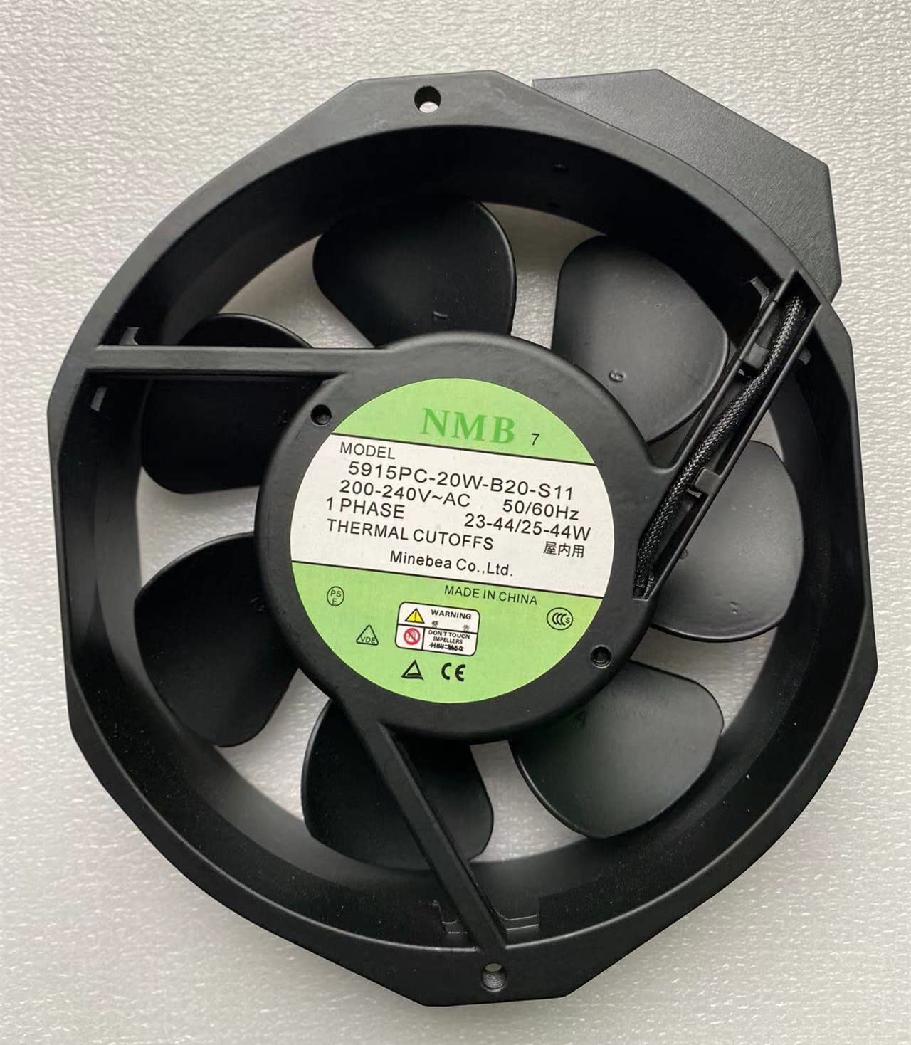 Amazon.com: 5915PC-20W-B20-S11 Fan 200-220VAC 23/44W 17CM Fan 167.3CFM ...