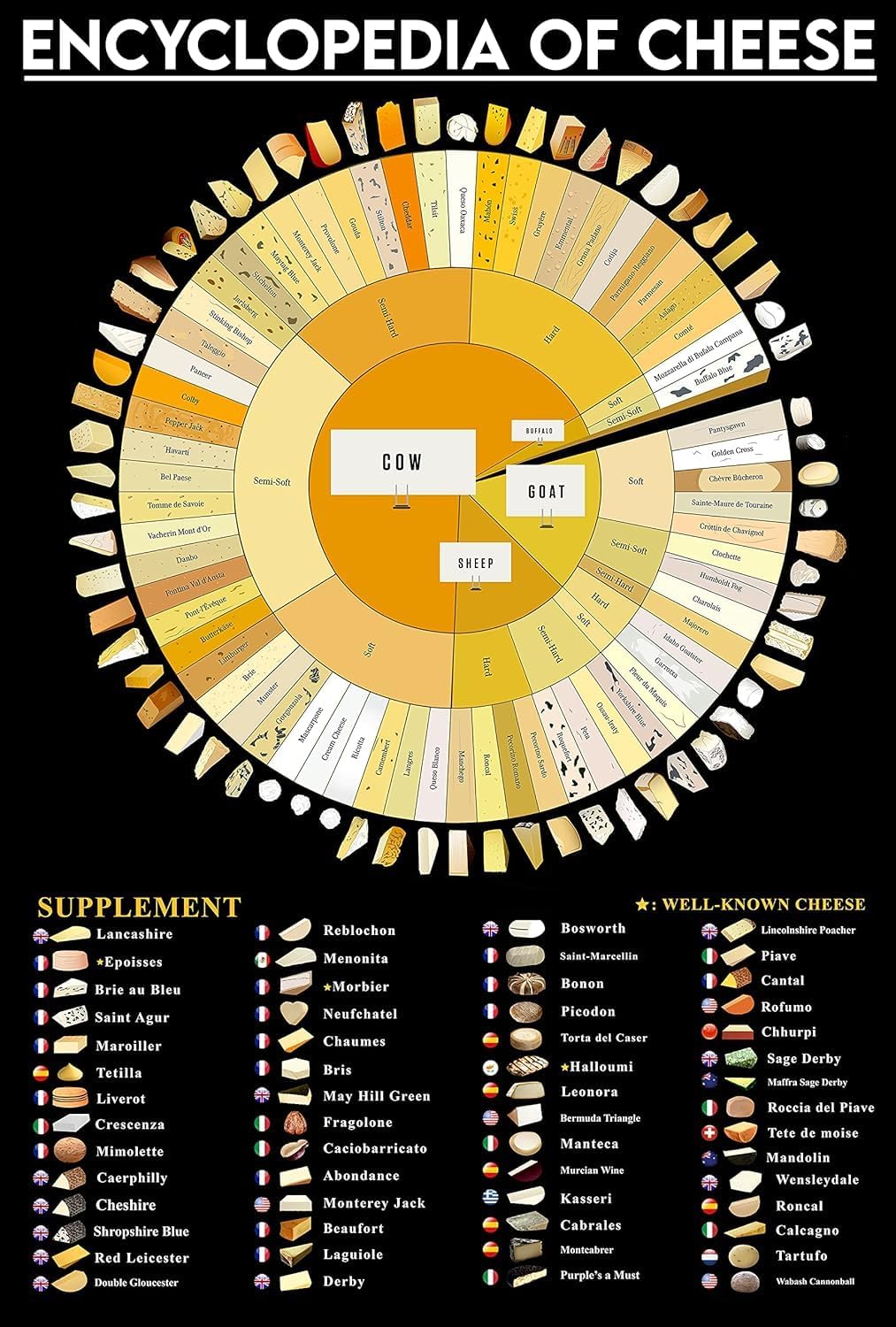 Amazon.com : Encyclopedia Of Cheese Metal Tin Signs Cook Knowledge ...