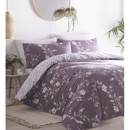 Dreams & Drapes - Hanworth - Easy Care Duvet Cover Set - King, Heather ...