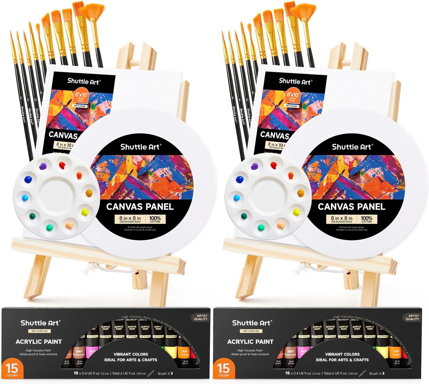 Amazon.com: Acrylic Paint Set,46 Piece Professional Painting Supplies ...