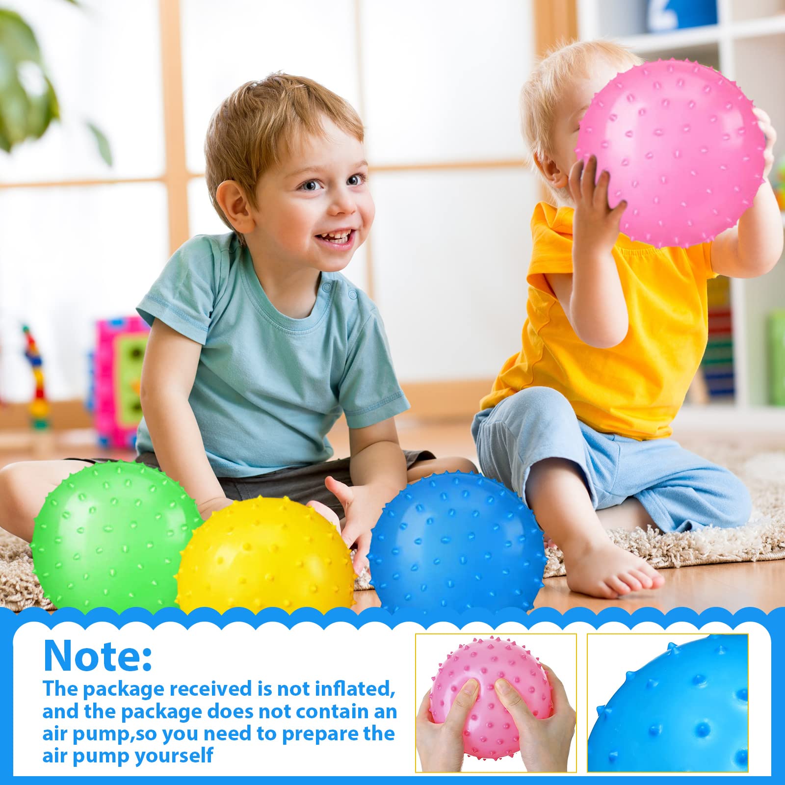 Snapklik.com : Jerify 160 Pcs 7 Inch Large Knobby Balls Bulk Spiky ...
