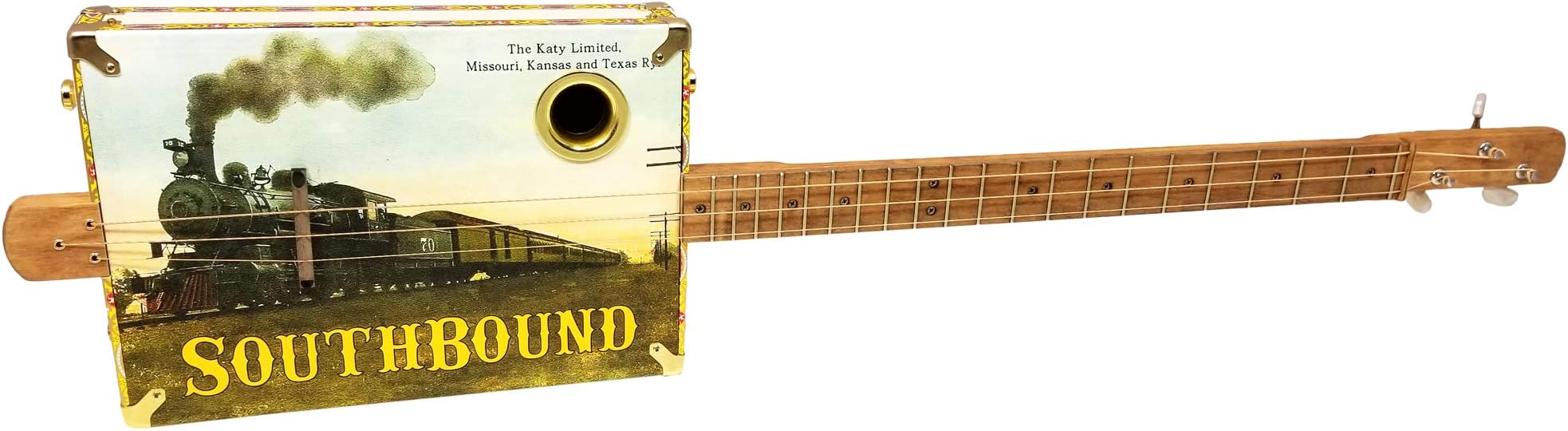 Amazon.com: Complete DIY 3-String Fretted Cigar Box Guitar Kit with ...
