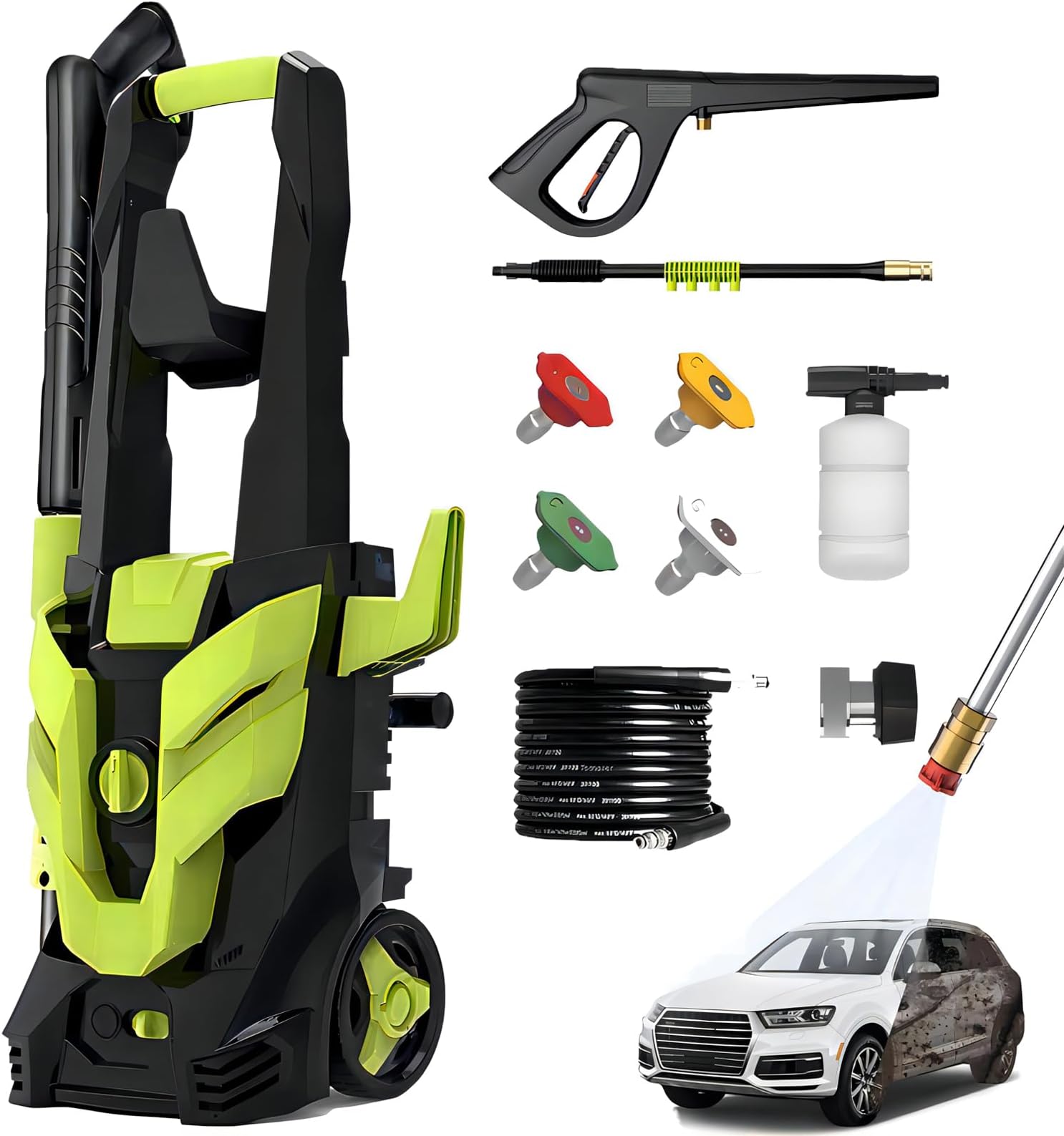 Amazon.com : Power Washer,SY3500 Pressure Washer 2300PSI 1800W Electric ...