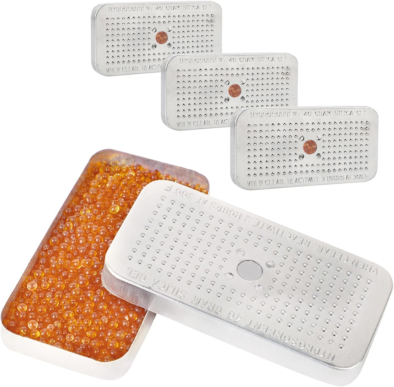 Silica Gel Dehumidifier, Easy Hood Silica Gel Sachets Packets Desiccant ...