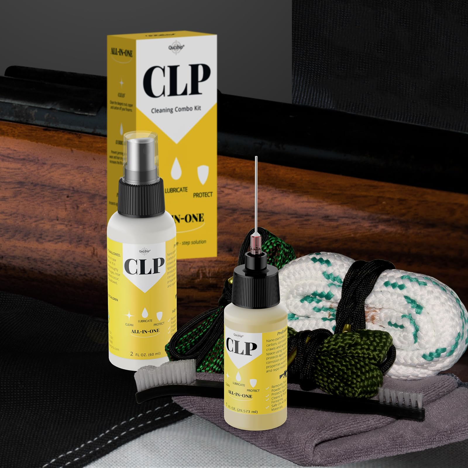 Snapklik.com : Gun Cobra Bore Cleaning Combo Kit & CLP, 4445 Caliber ...