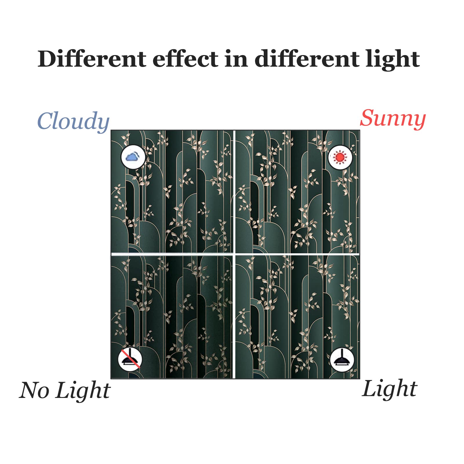 DKTIE 14 Patterns Window Privacy Film Frosted Glass Window Film Sun ...