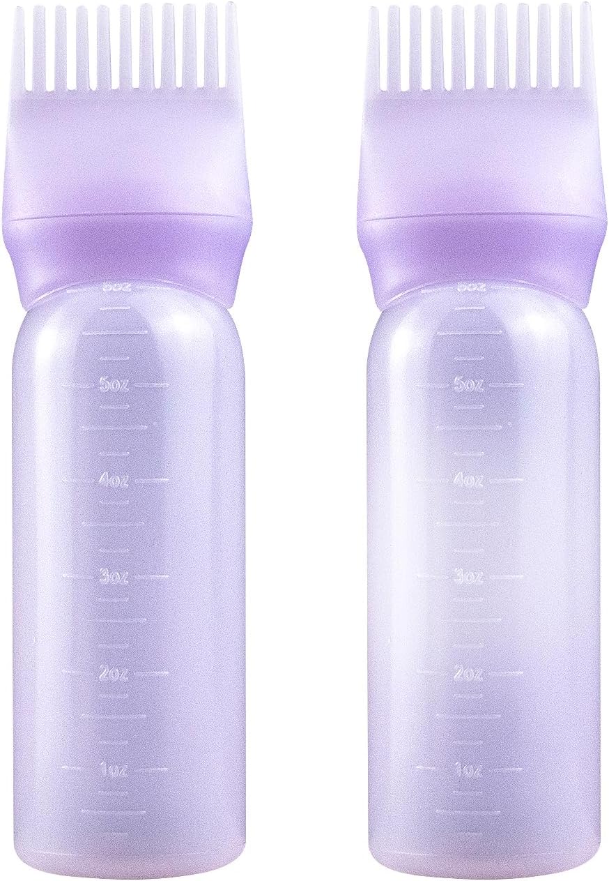 Amazon.com: ELANE 4 PCS Root Comb Applicator Bottle,Hair Oil Applicator ...
