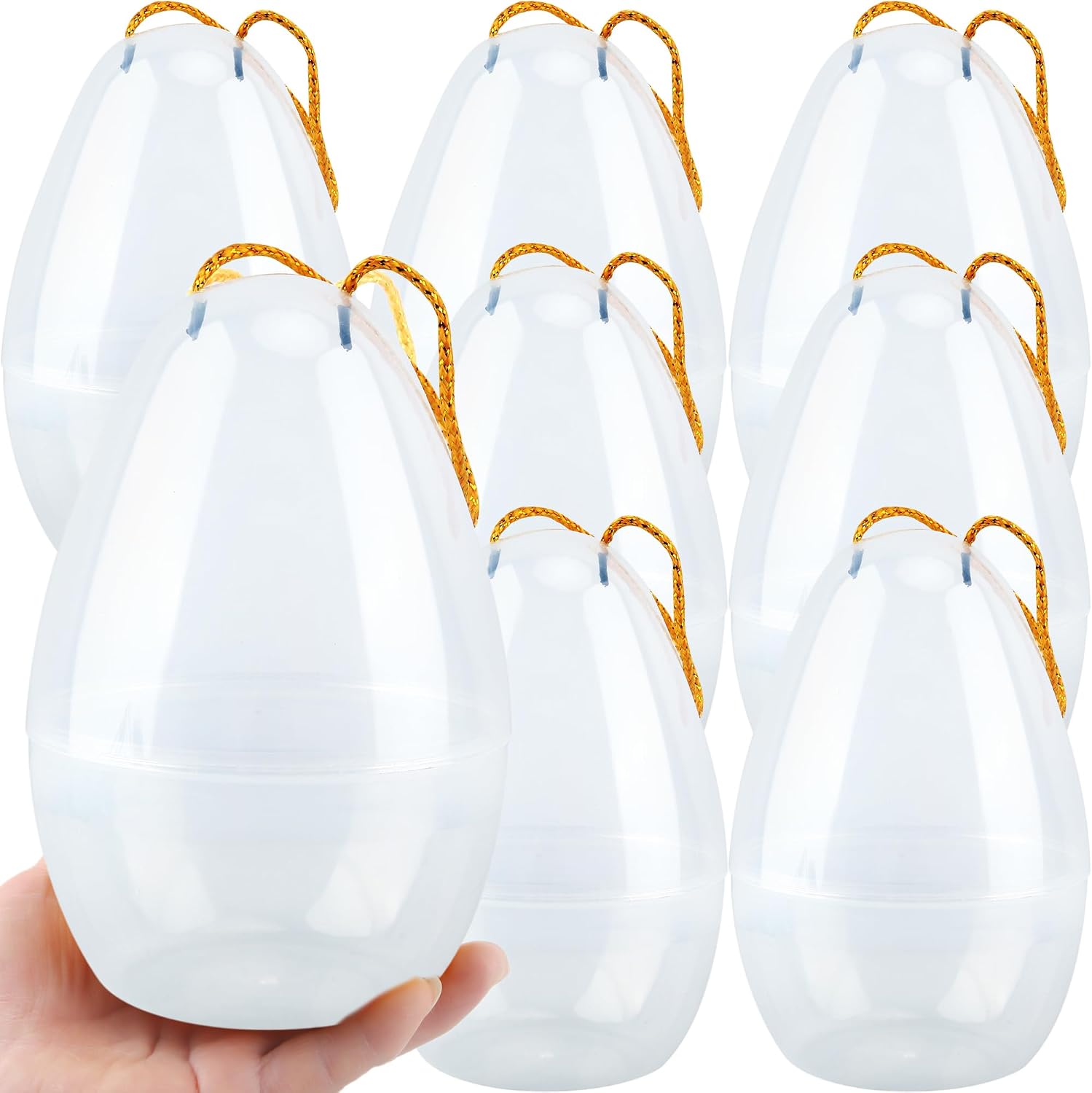 Swakuta 8 Pack 8 Inch Jumbo Easter Eggs Large Fillable Transparent ...
