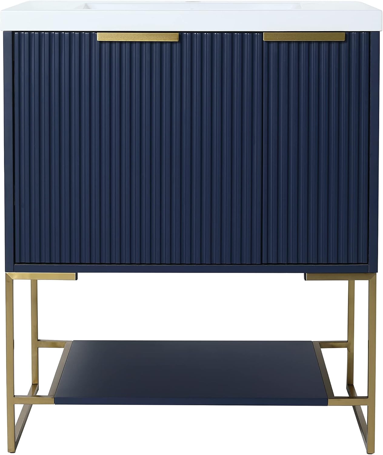 Amazon.com: HomSof 30 Inch Freestanding Bathroom Vanity With Resin ...