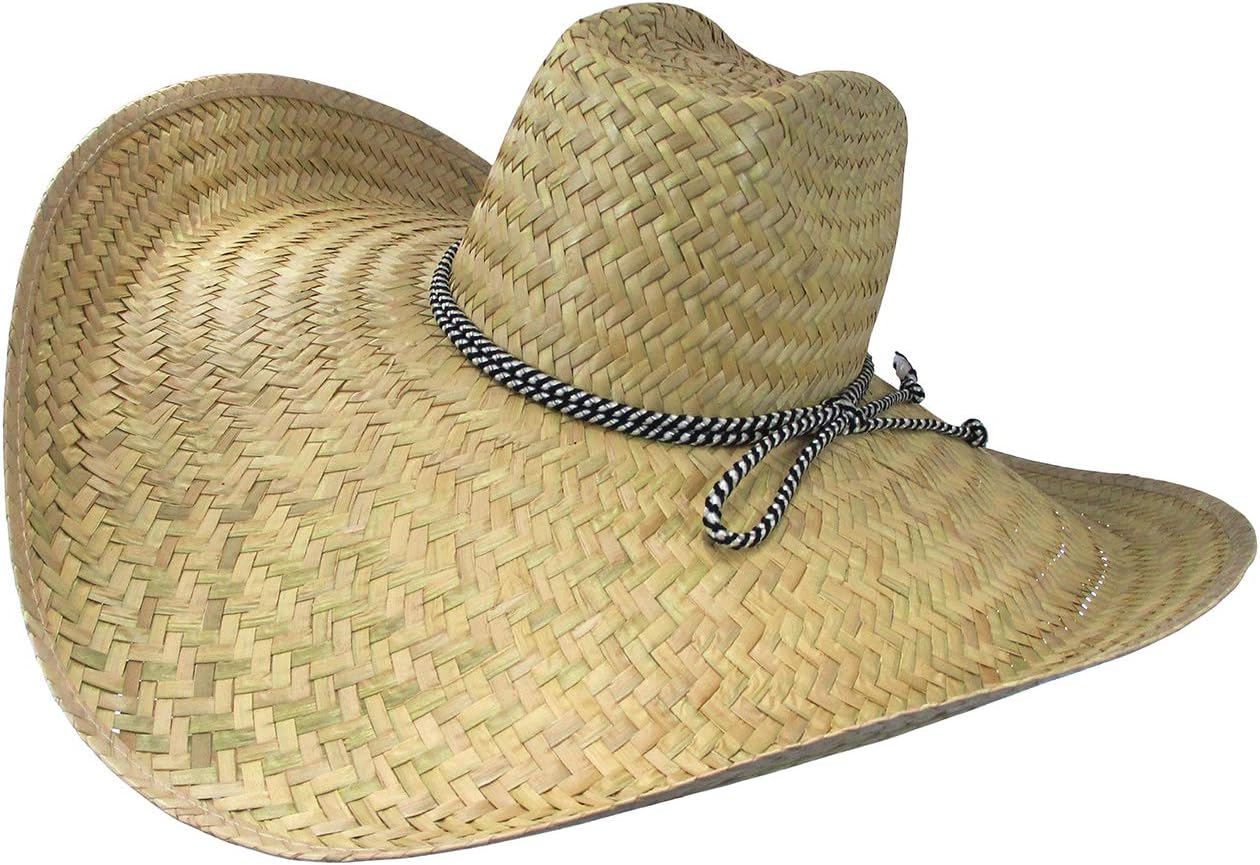 Amazon.com: jAc Oversized Western 7 Inch Brim Hat - Lt Natural OSFM ...