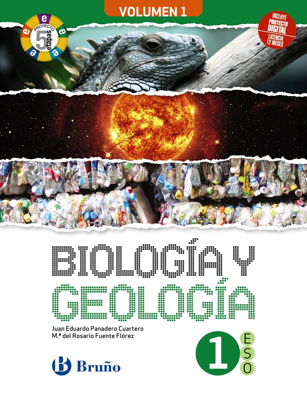 Biología y Geología 1 ESO 3 volúmenes Proyecto 5 etapas : Panadero ...
