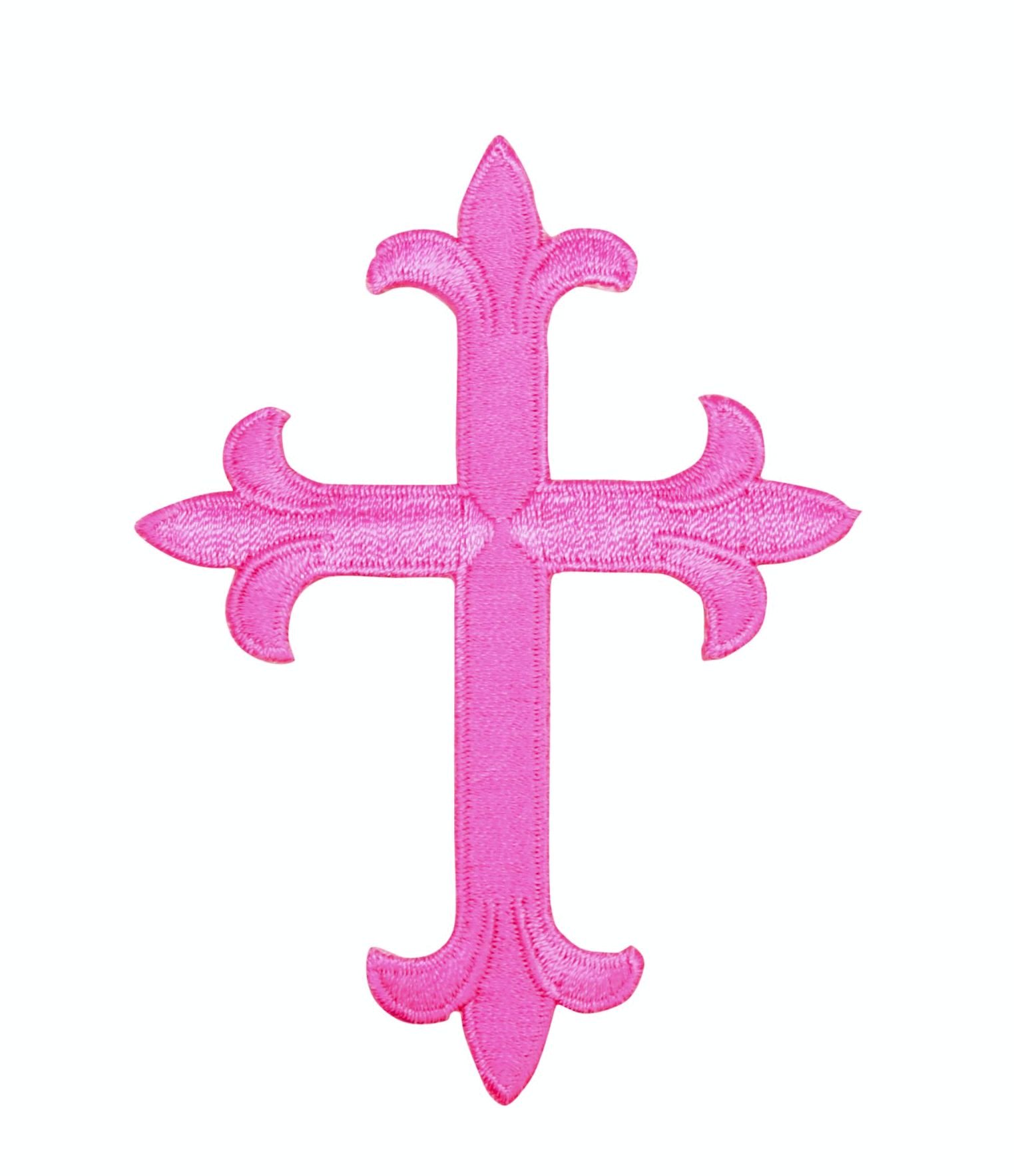 Pink Religious Cross Clip Art