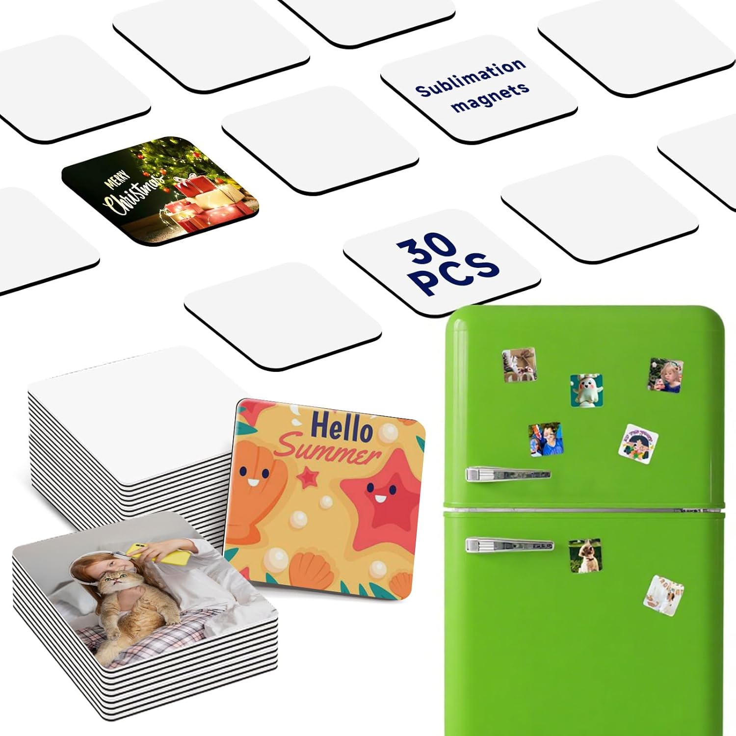 Amazon.com: Sublimation Magnets Custom Fridge Magnets Personalized ...