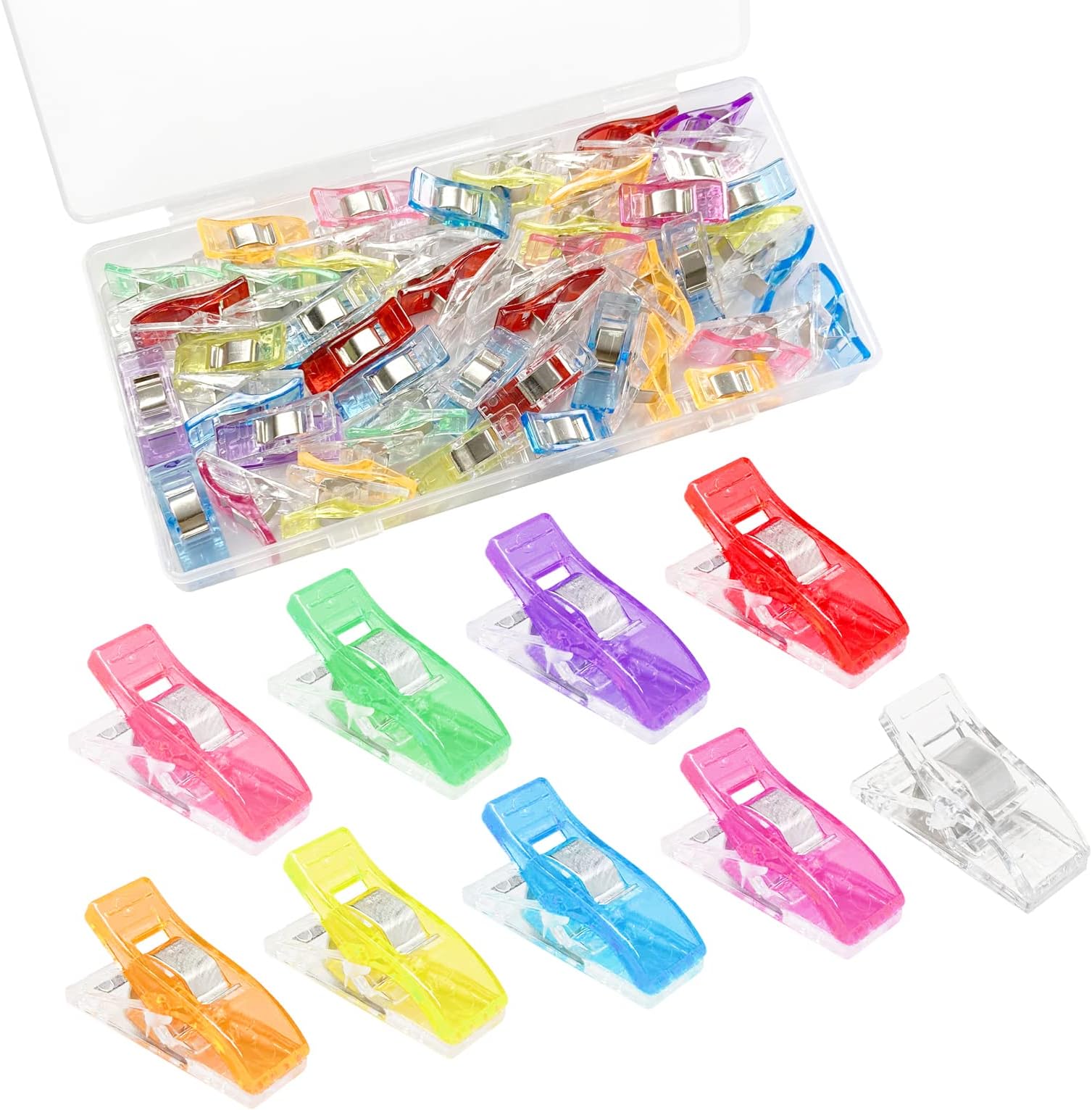 Amazon.com : Pack of 120 Quilting Clips for Sewing Binding Quilting ...