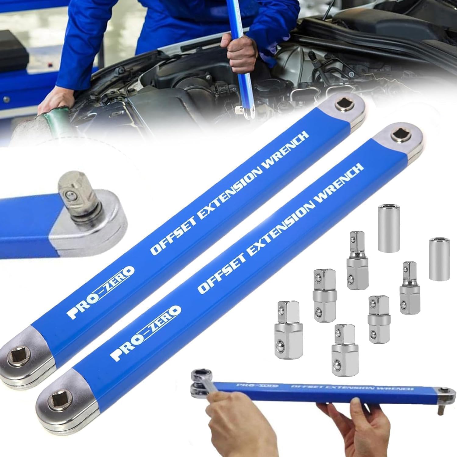 2024 Offset Extension Wrench,Pro Zero Offset Extension Wrench,15.4in ...