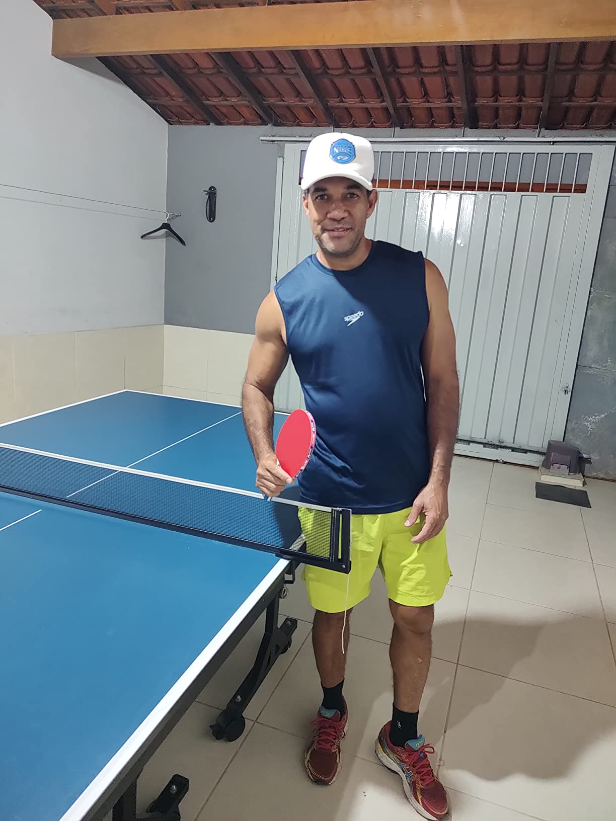 Raquete de tênis de mesa Butterfly RDJ S2 Shakehand | vermelho e preto ...