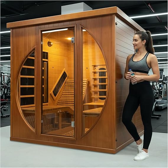 Amazon.com : ZONEMEL Full Spectrum Infrared 2 Person Wooden Sauna Room ...