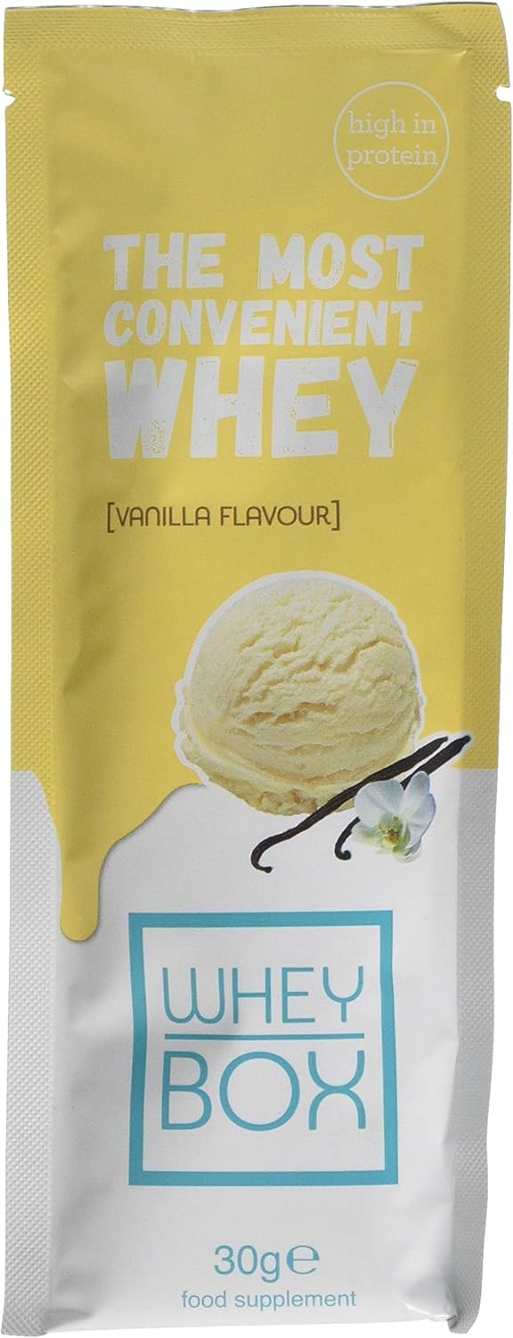 Whey Box Whey Protein Sachets, Vanilla, 30 g, 12-Sachets : Amazon.co.uk ...