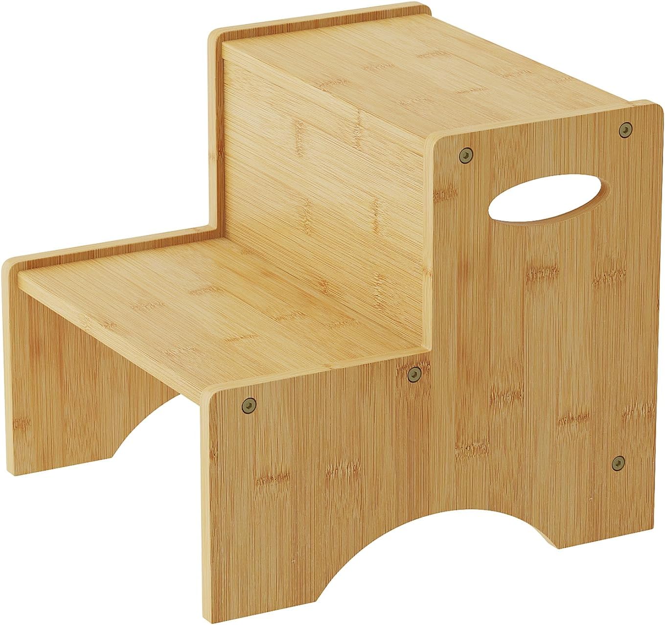 Amazon.com: BMOSU Two Step Stool for Kids Bathroom Potty Stool Kitchen ...