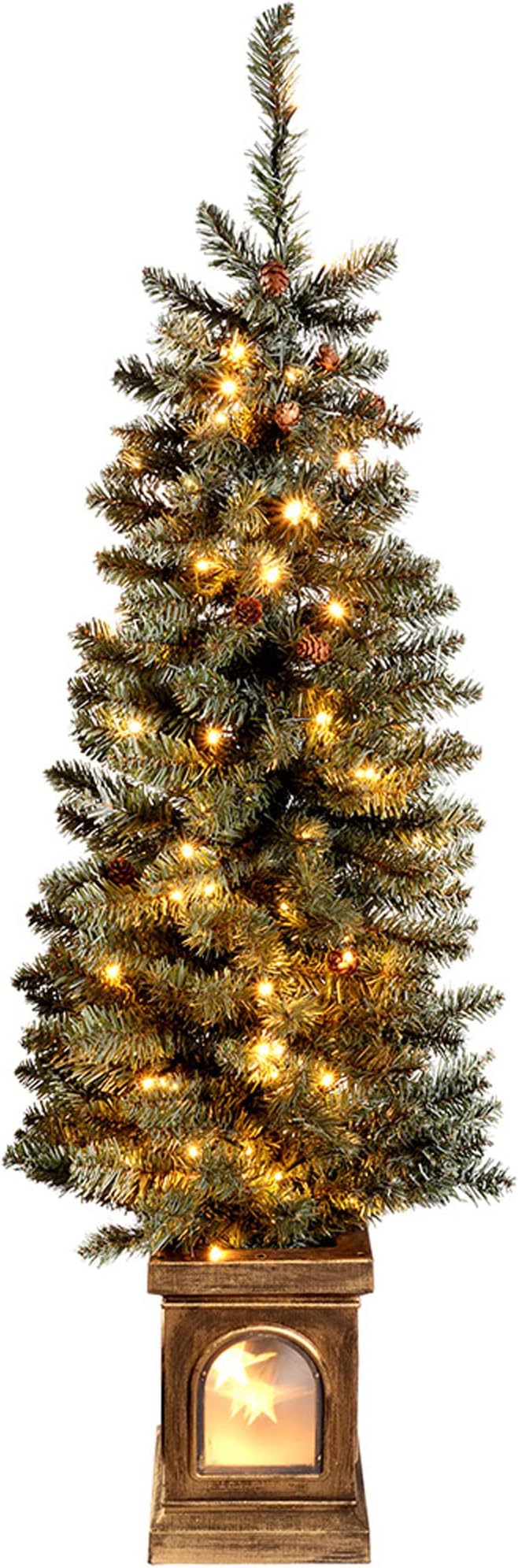 Olsen & Smith 4ft Christmas Tree - Pine Xmas Tree for Home Decor ...