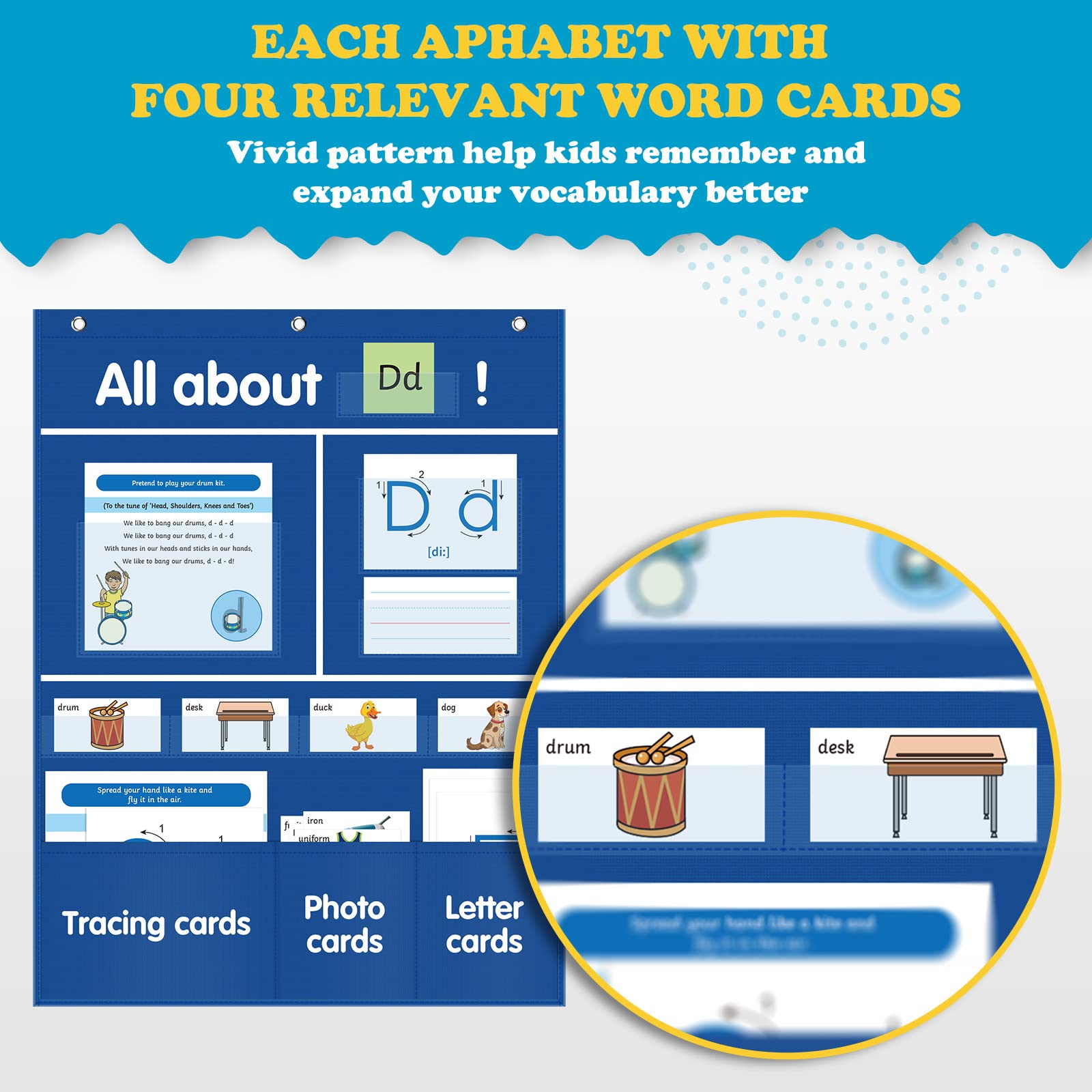 Snapklik.com : KIKIGOAL 2022 Planner - All About Letter Pocket Chart