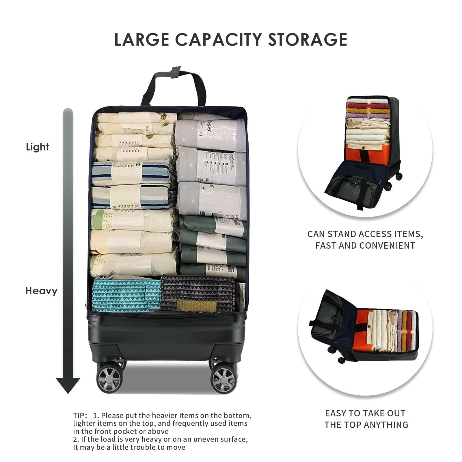 Snapklik.com : Verage Expandable Foldable Luggage Bag Collapsible ...