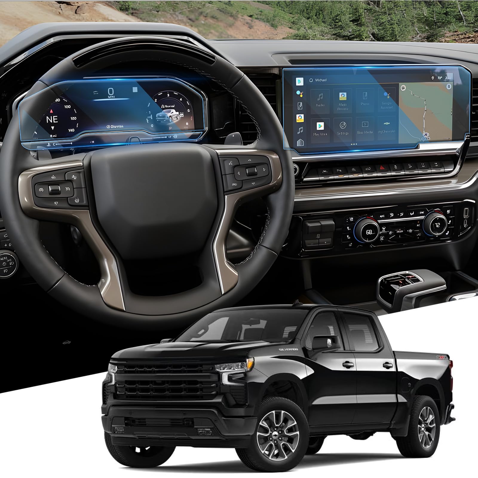 Amazon.com: For 2025 Chevy Silverado Screen Protector - 2022-2025 ...