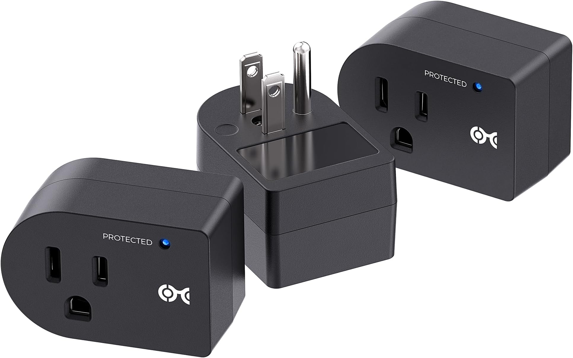 Cable Matters [cETL Listed] 3-Pack Non-Blocking 490 Joules Single ...