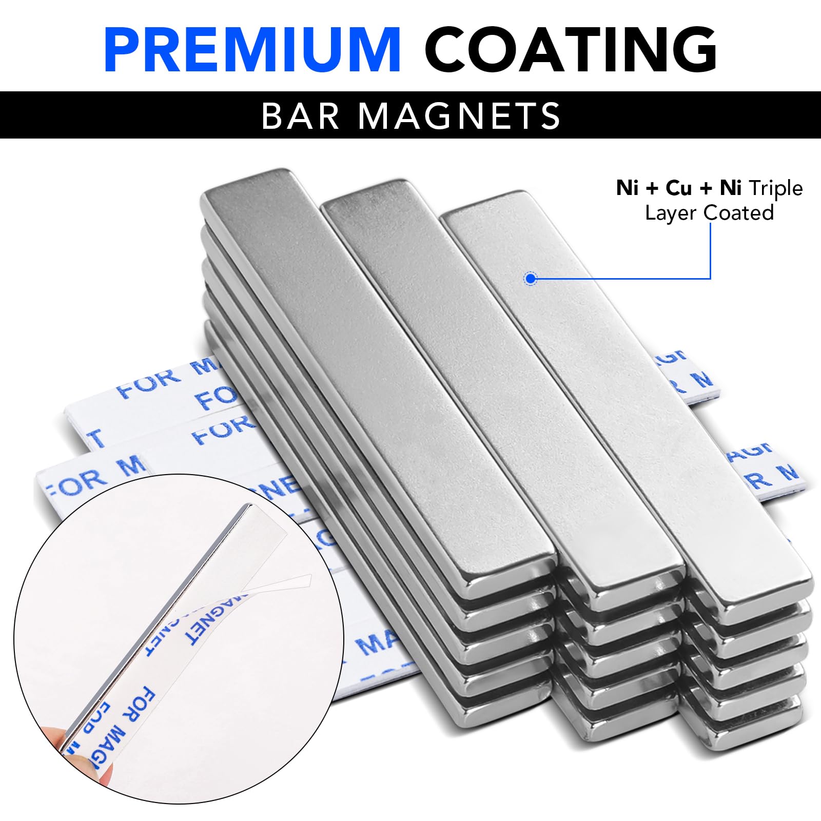 Snapklik.com : DIYMAG Strong Bar Magnets, Rare Earth Neodymium Magnets