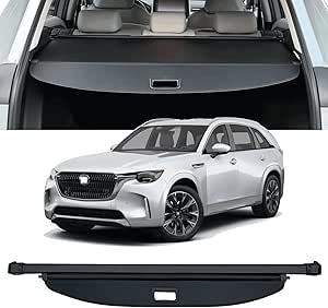 Amazon.com: AQAE Cargo Cover Compatible with Mazda CX-90 2024 2025 SUV Accessories Retractable ...