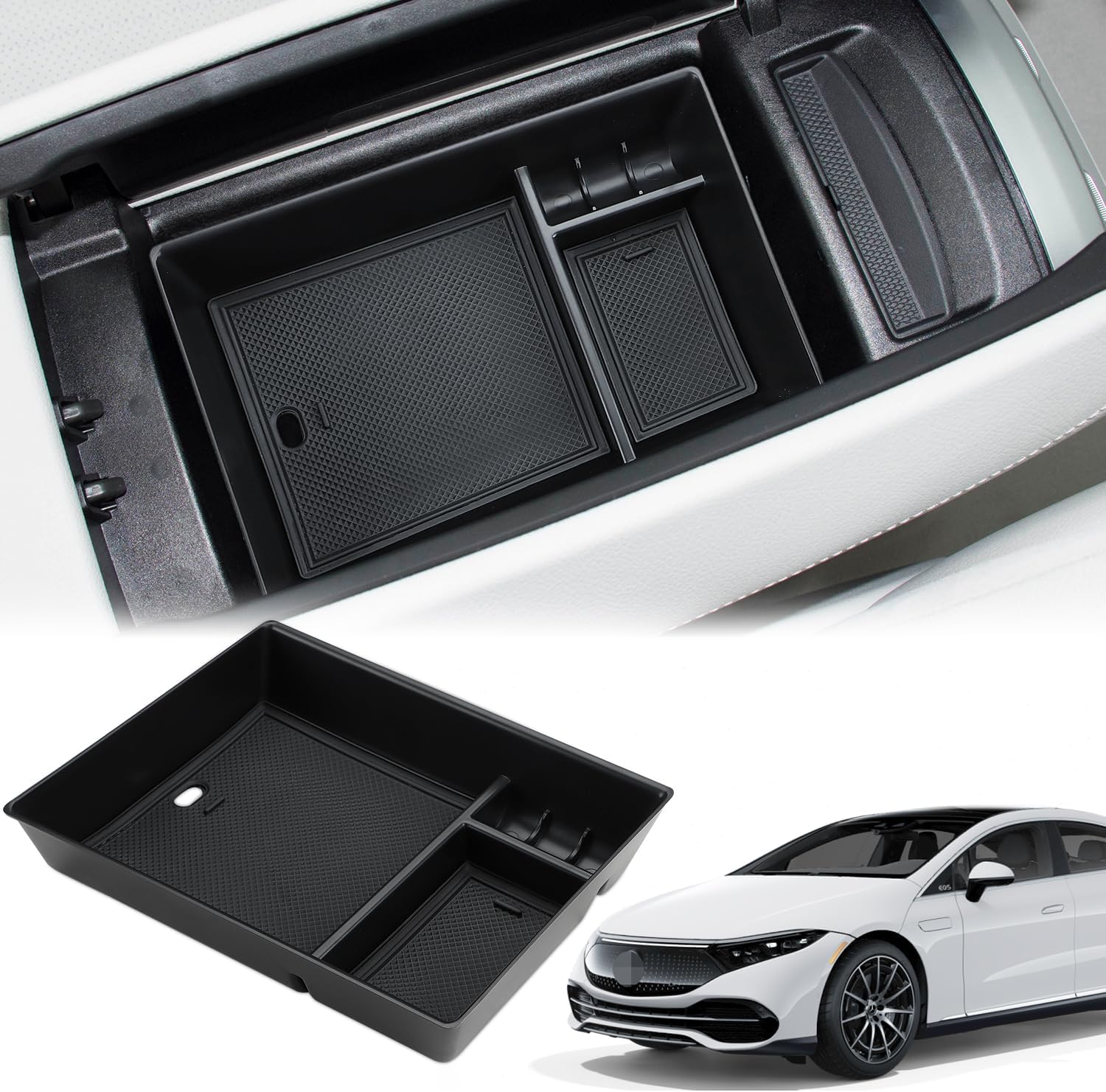 Amazon.com: MARCHFA Center Console Organizer Tray Compatible for 2022 2023 2024 Mercedes Benz ...