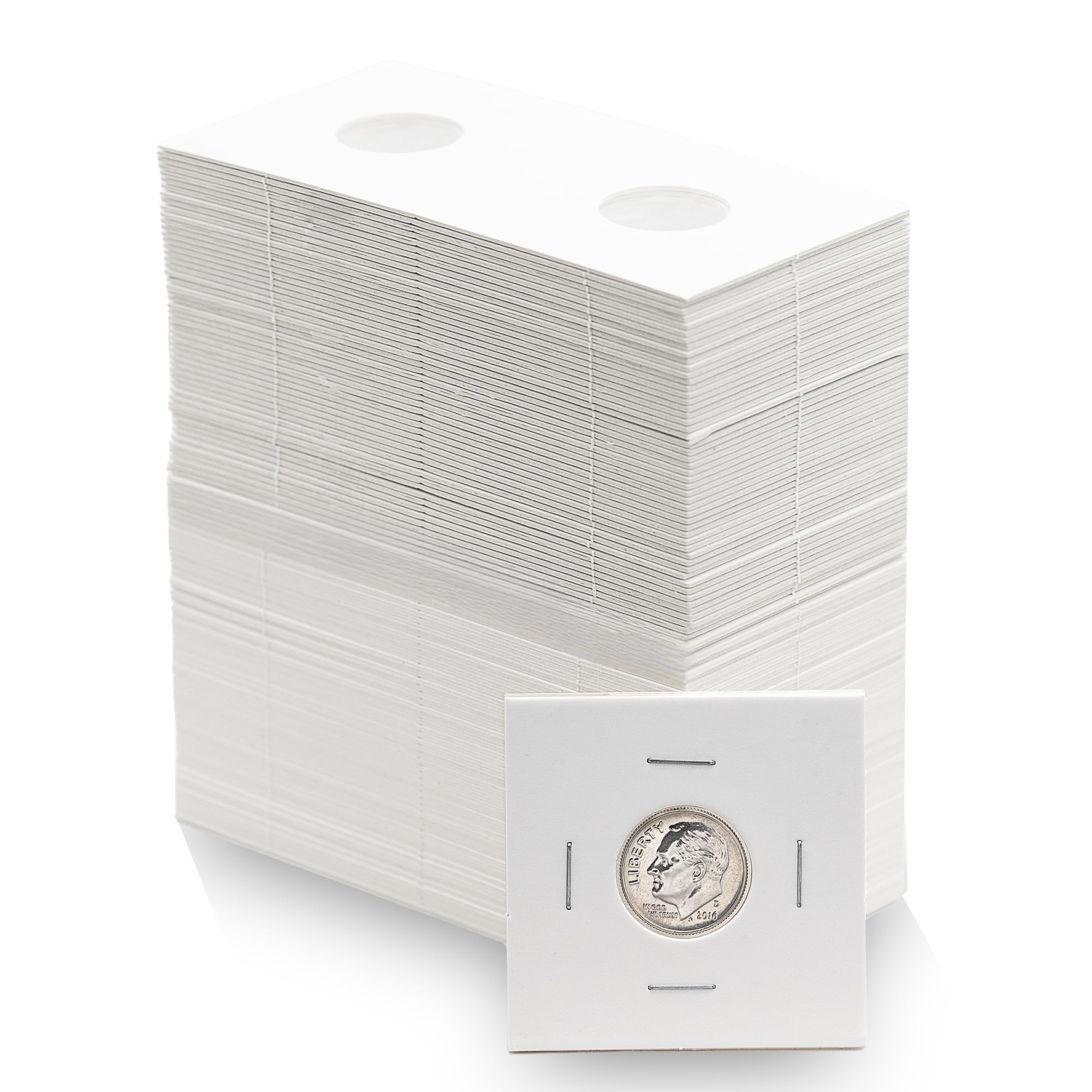 Amazon.com : 100 Dime 2x2 Premium Cardboard Coin Flips Paper Holders ...