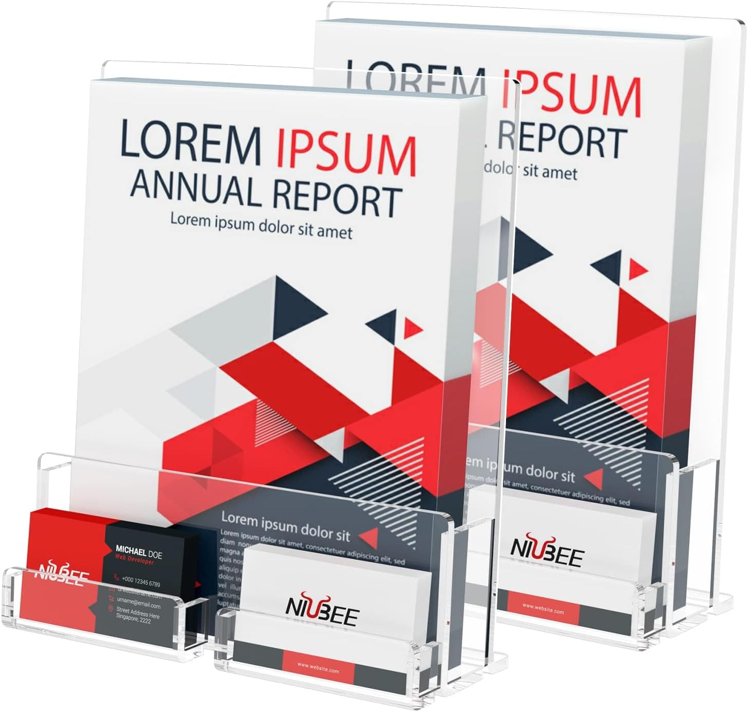 Amazon.com: Dazzling Displays Clear Acrylic Sign Holder 8.5 x 11 with ...