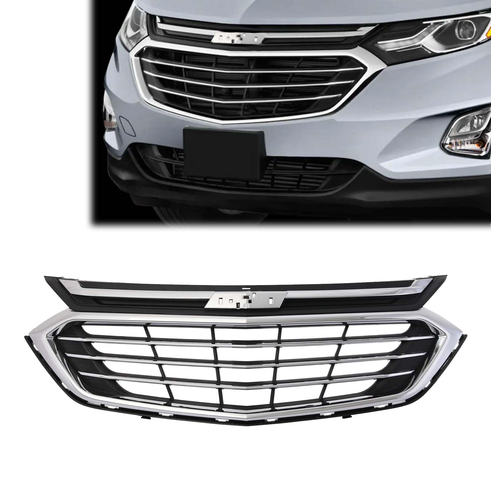 Amazon.com: KARPAL Front Bumper Upper Grille w/Chrome Trim 84150738 ...