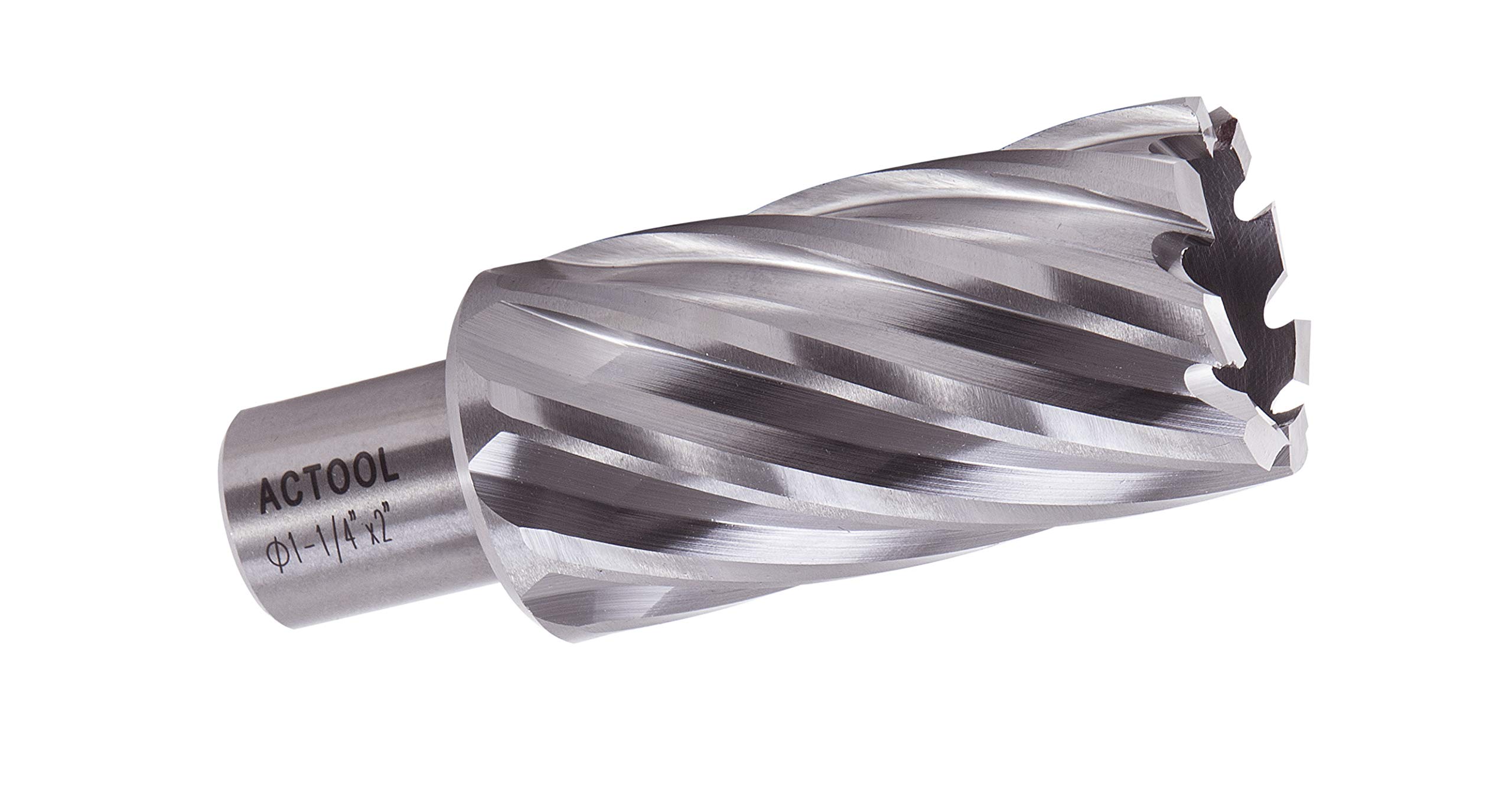 Amazon.com: ACTOOL 1-1/4" Diameter × 2" Depth of Cut HSS ANNULAR Cutter ...