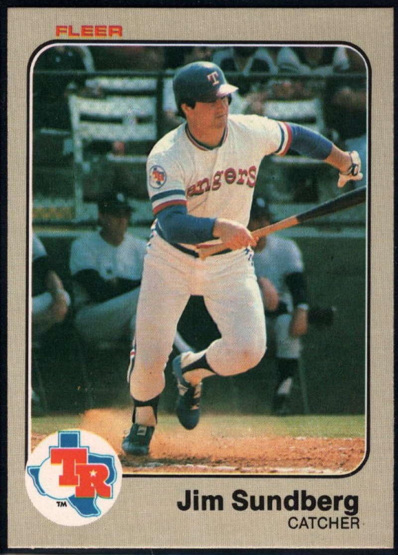 Amazon.com: 1983 Fleer Baseball #580 Jim Sundberg Texas Rangers ...