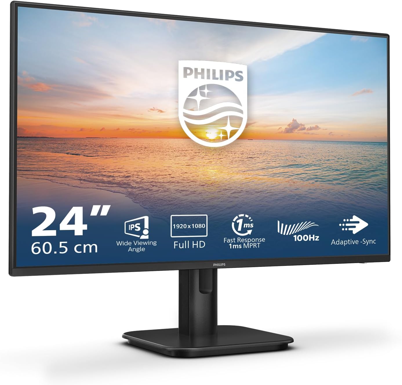 PHILIPS 24E1N1100A - 24 Inch FHD Monitor, 100Hz, IPS, 1ms, Speakers ...